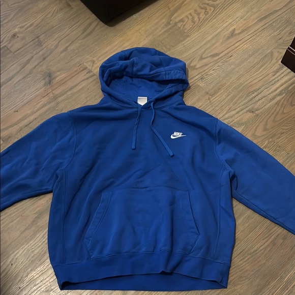 Nike | Sweaters | Nike Royal Blue Hoodie Sweater With Soft Texture And ...